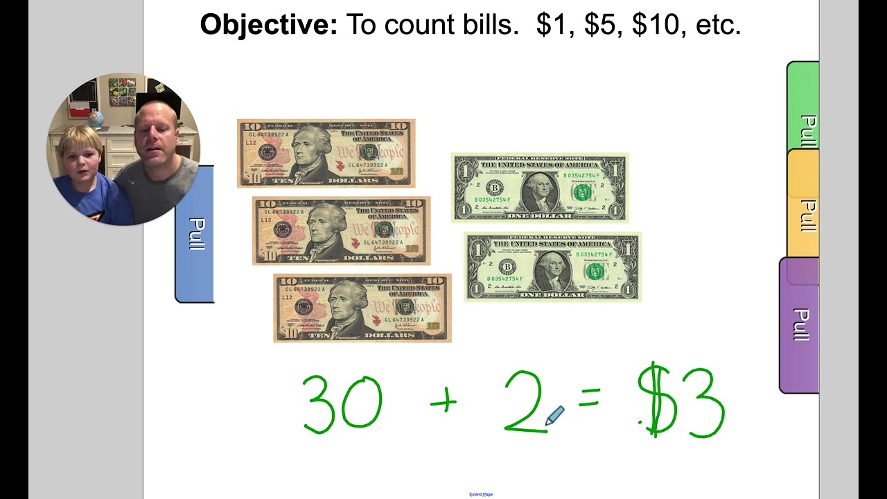 2 18   Math Lesson   Show Me the Money   Bills