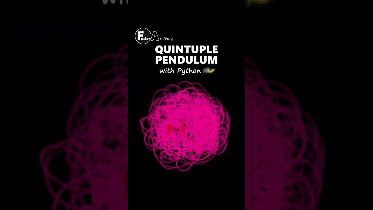 Quintuple Pendulum con Python | #python #pendulum #simplependulum #doublependulum #triplependulum