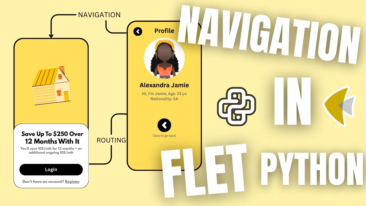 Navigation and Routing in Flet: Python