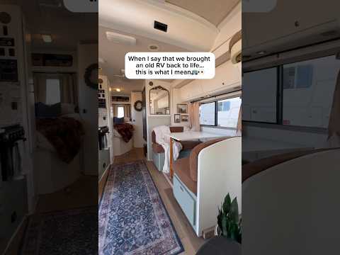 BEFORE AND AFTER RV RENO #rvlife #rvliving #vanlife #rv #renovation