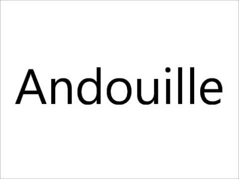 How to Pronounce Andouille