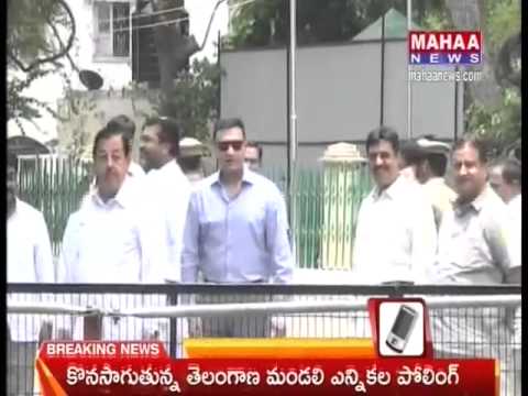 Telangana Assembly : T-Congress MLA's cast their vote in MLC election