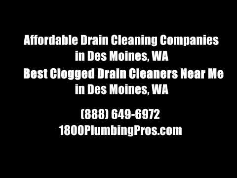 Affordable Drain Cleaning Companies in Des Moines, WA - Best Clogged Drain Cleaners Near Me