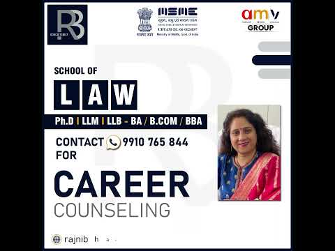 Career Counselling for Law Degree Programs | LLB | LLM | Ph.D. #careerguidance #law #llb