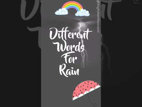 Another words for rain | Rain Vocabulary Part2 #badalbarsabijuli #englishvocab #englishwithwasanti