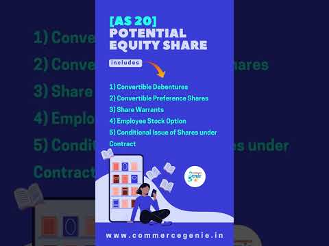 AS 20 - Potential Equity Share Defined #cainter #education #caconcepts #shorts #ca #accounts