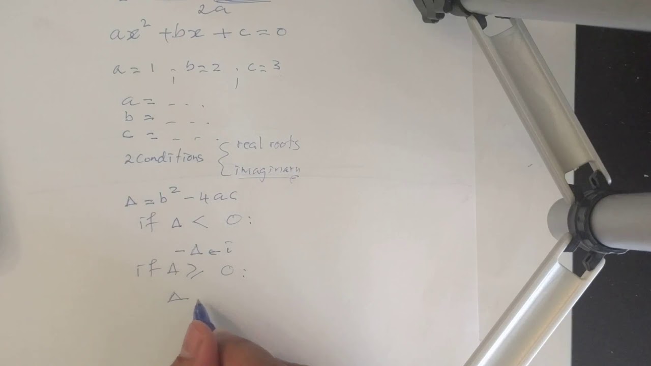 Quadratic Solver Using Python