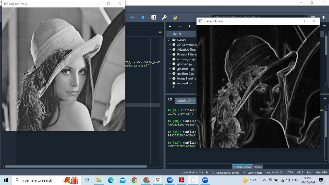 Morphological Transformations : Morphological Gradient in OpenCV using Python