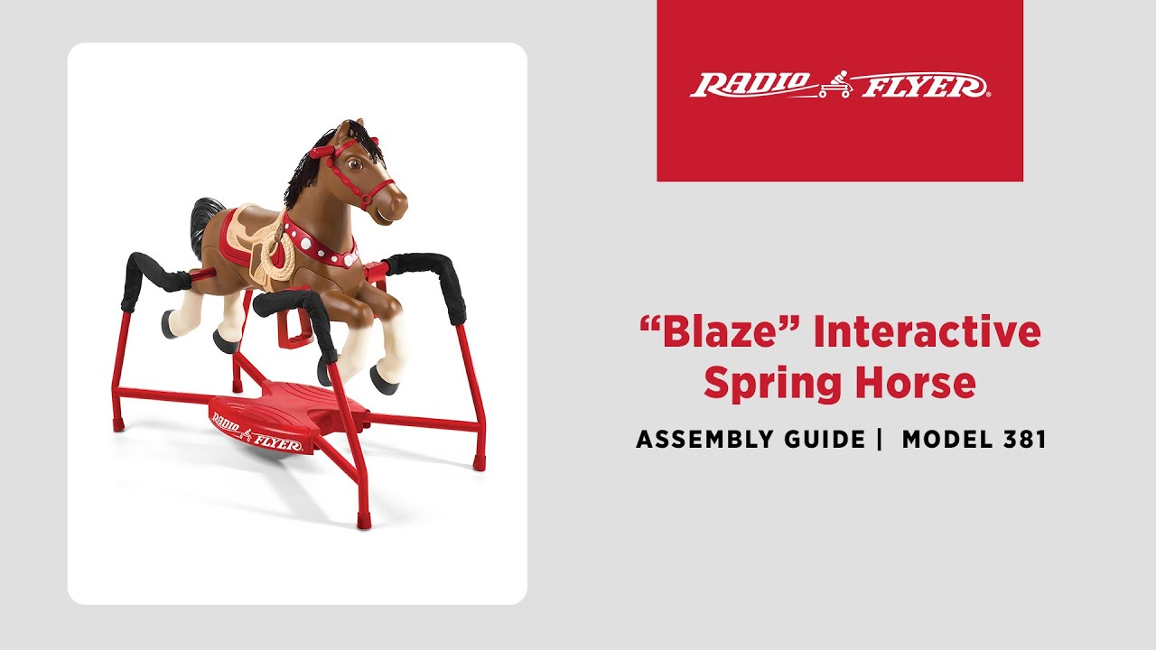 Blaze Interactive Spring Horse Assembly Video | Radio Flyer
