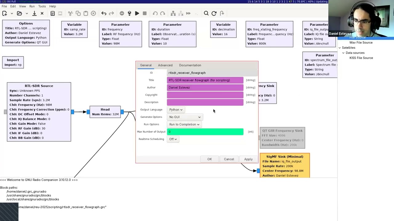 Daniel Estévez: GNU Radio Tutorial IV (2025)