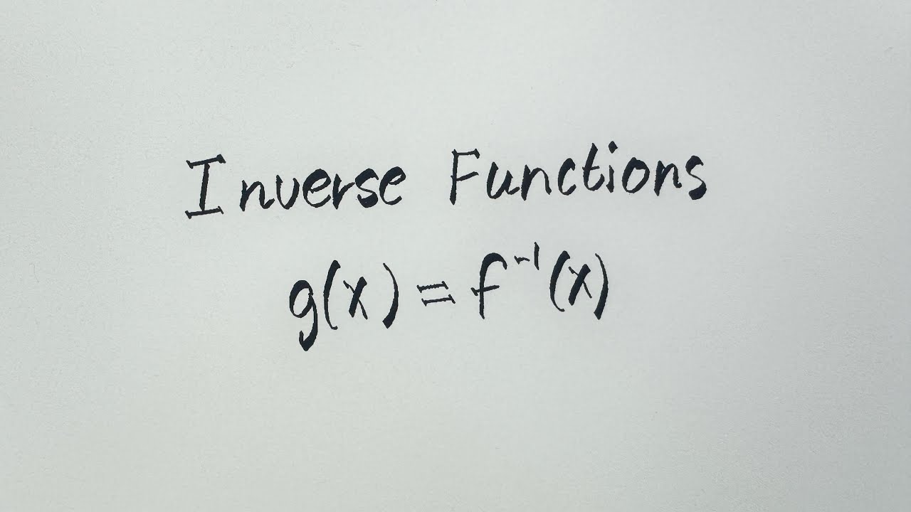 Q43 | Precalculus | Inverse Functions