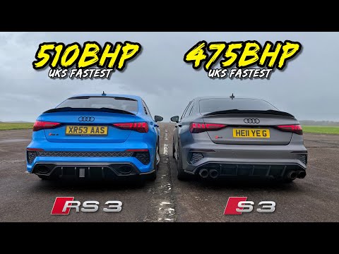 Sibling Rivalry: Audi RS3 and S3 Drag Race to the 1/4-Mile Line ...