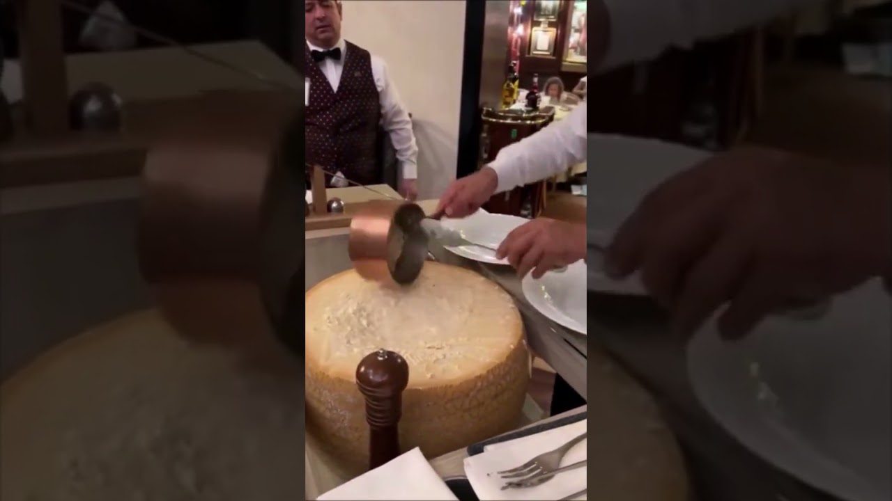 Best Parmesan Cheese Wheel Pasta | Alfredo