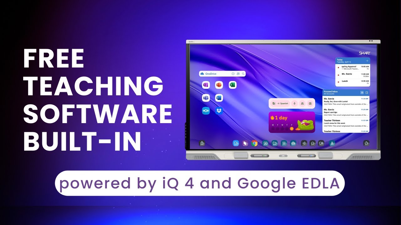 Free software for teaching and learning on your SMART Board with iQ 4!