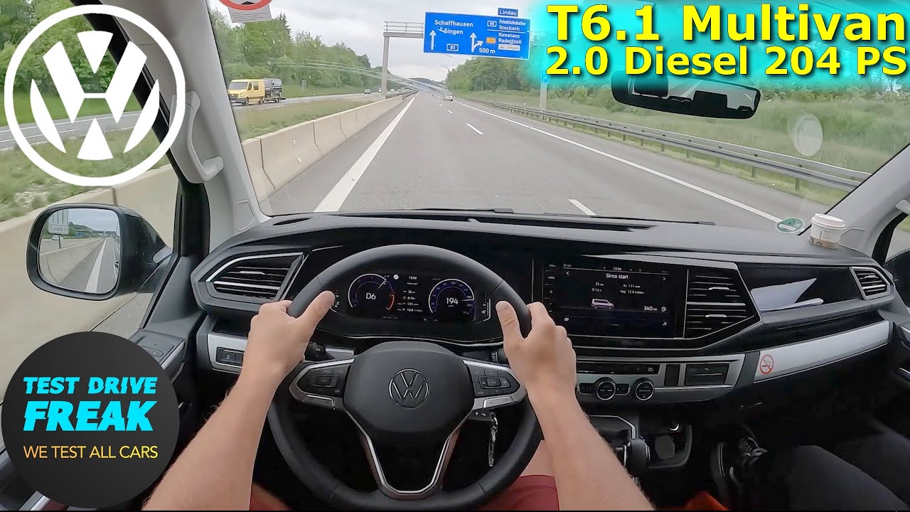 誰會把一輛VW商務車飆到202 Km/ h ? Ft. VW T6.1 Multivan 2.0 TDI | 癮車報