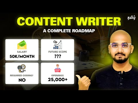 How to Become a Content Writer Without Experience in 2024🤔(Complete Guide) | in Tamil | Thoufiq M