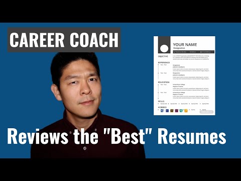 Recruiter reviews the "best" resume templates