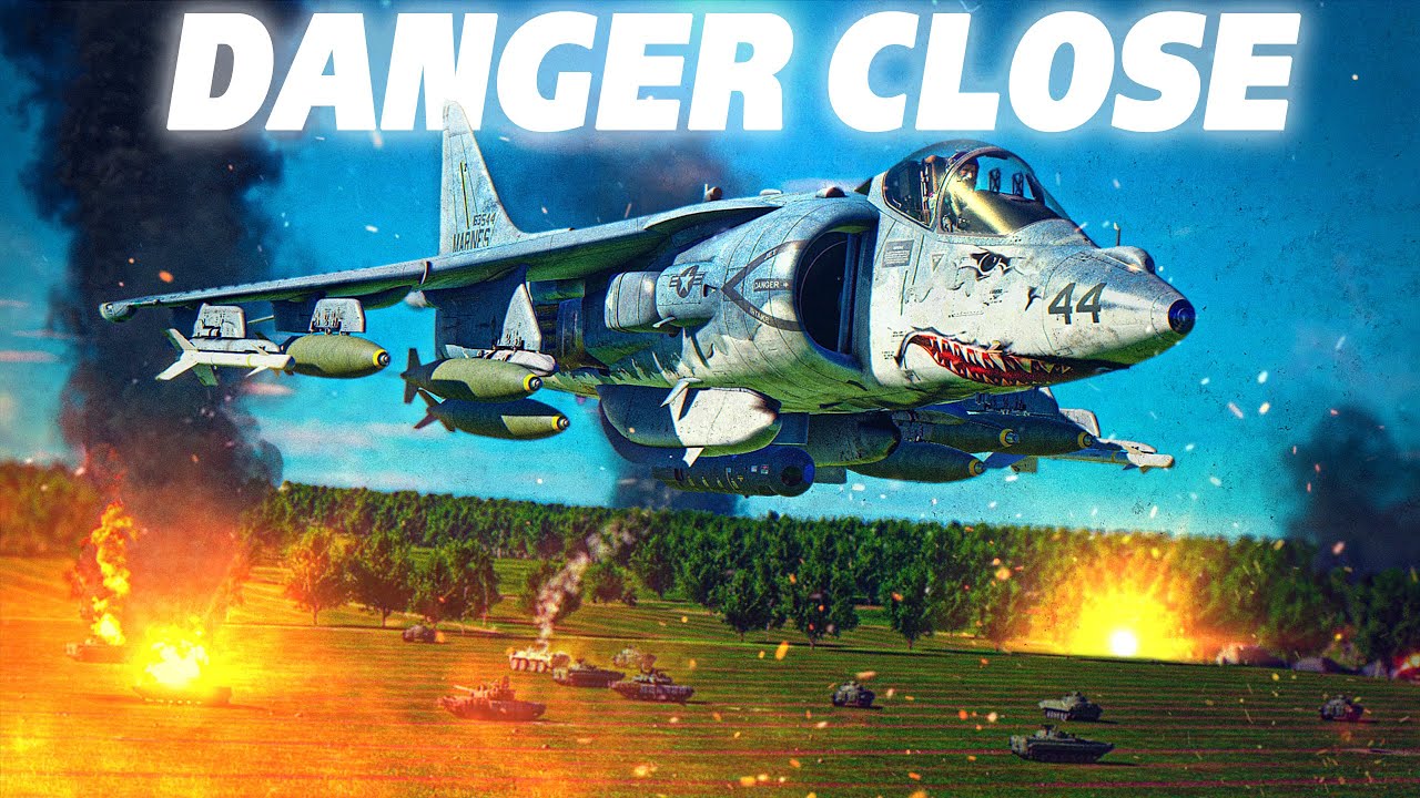 AV-8B Harrier Precision Airstrike On Advancing Soviet Tank Column | Digital Combat Simulator | DCS |