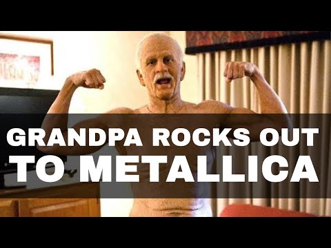 Old man rocking out to Metallica | LamStock