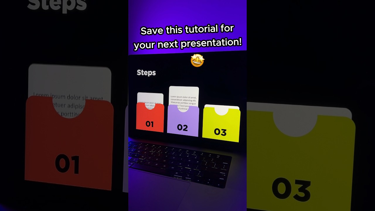 PowerPoint Tutorial for 3 Step Process Slides😍✨ #powerpoint
