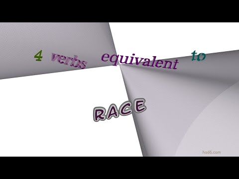 race - 4 verbs which are synonym of race (sentence examples)