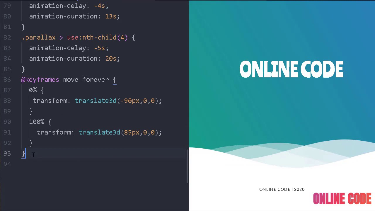 How to create wavy header using html css