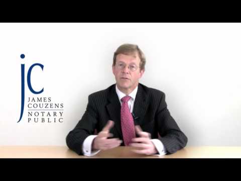 What is an Apostille or Legalised Document - Notary Public James Couzens gives advice