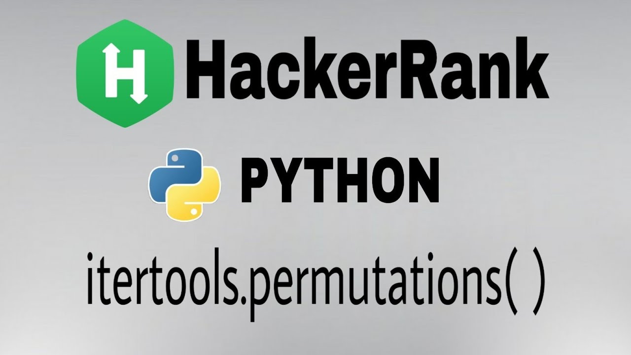 #33: Itertools.permutations() | Hackerrank Python Solution | English Explanation