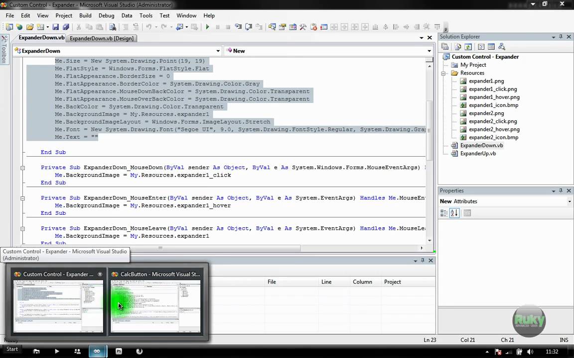 Visual Basic 2008: Create Standalone Custom Control Tutorial