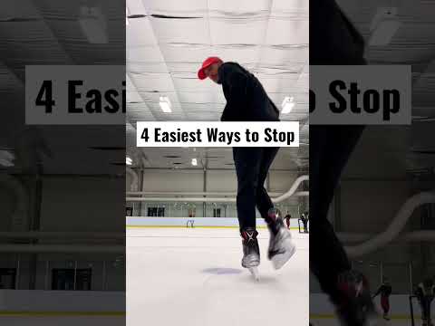4 Easiest Ways to Stop When Skating 馃槼 #skating #tips #iceskating #shorts