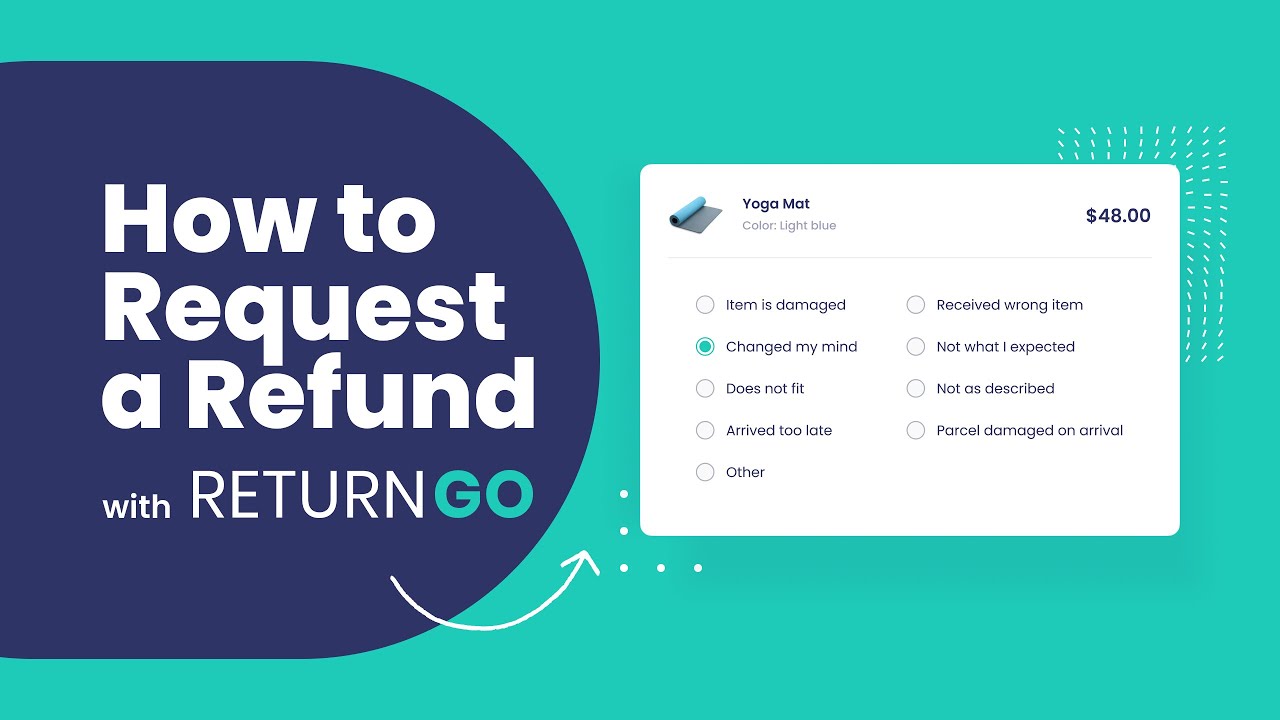 Refund Request Process - Step-By-Step Return Portal ReturnGO Demo