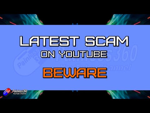 Latest YouTube Scam Seen On This Channel - BEWARE