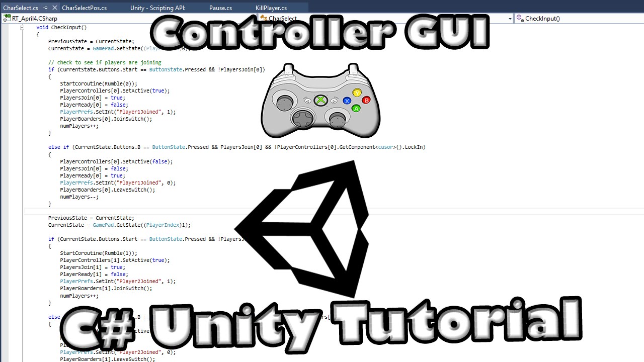 Unity Controller Controlled GUI Tutorial