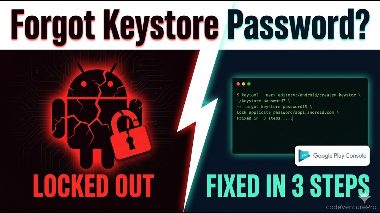 Forgot Android Keystore Password? Here's How to Fix It (Google Play Upload Key Reset)