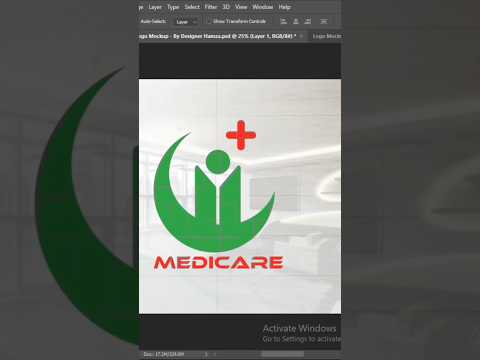 Medicare logo in Adobe illustrator #logodesigneducation @IllustratorMagic