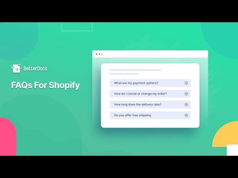 How To Design FAQs For Shopify With BetterDocs?