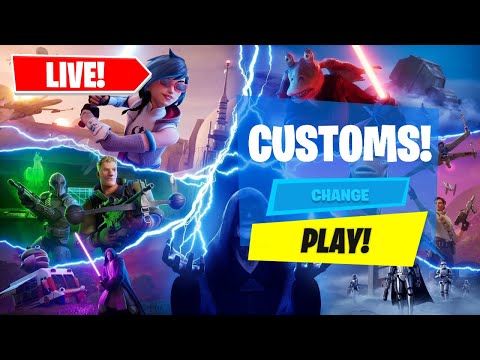 🔴 LIVE FORTNITE CHAPTER 6 SEASON 3 CUSTOMS FOR VBUCKS PRIZES! 🎁 SCRIMS FASHION SHOW EU