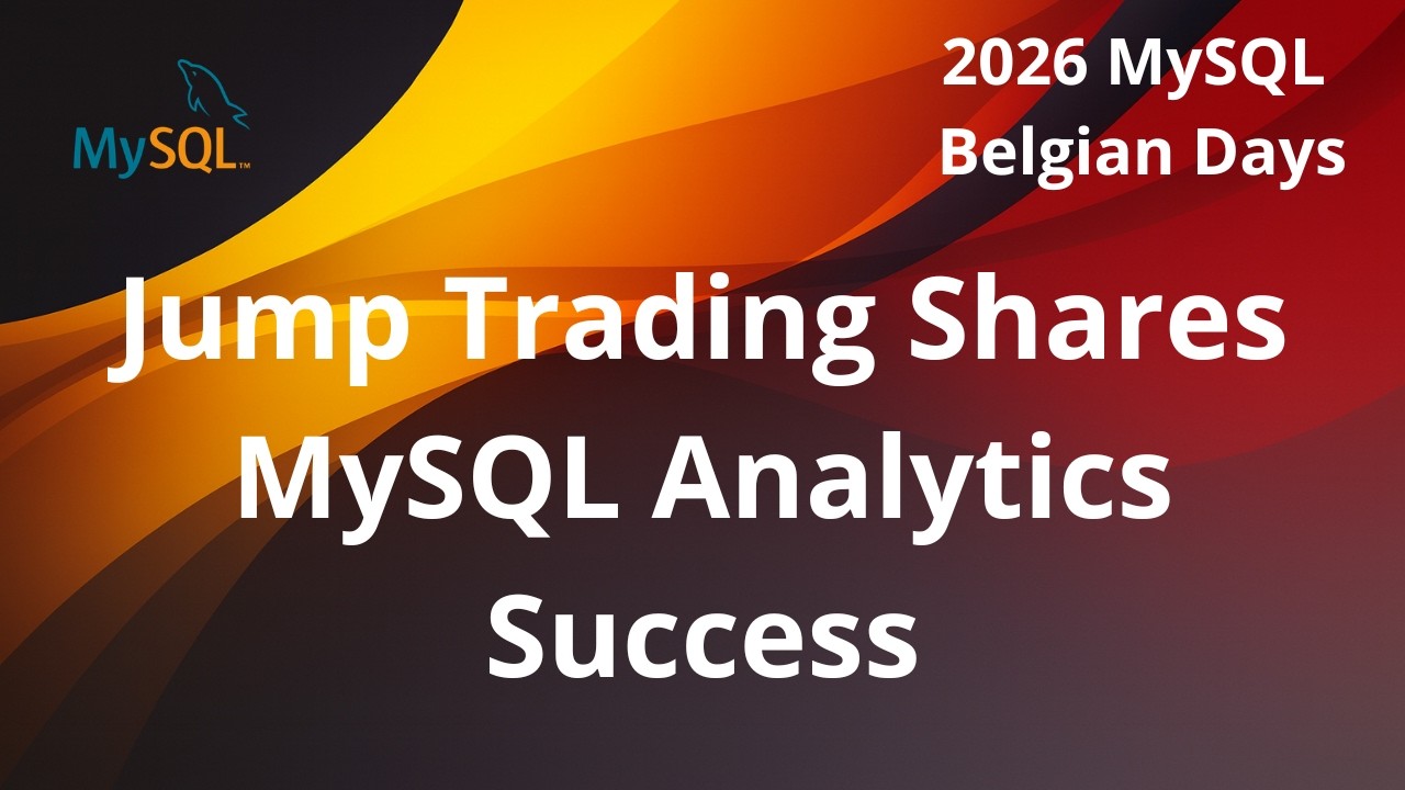 MySQL Binary Log Analytics: Insights from Jump Trading