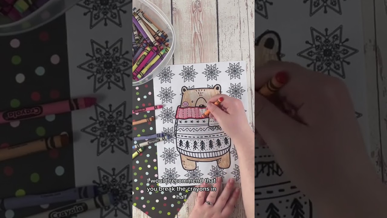 Free Printable Coloring Pages Winter Animals - Great for fine motor skills practice