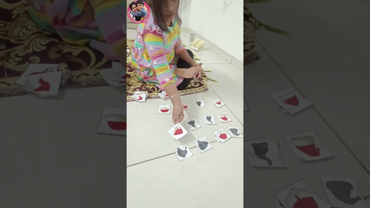 Shadow matching activity #logical #visualization #shadow #childdevelopment #playbasedlearning