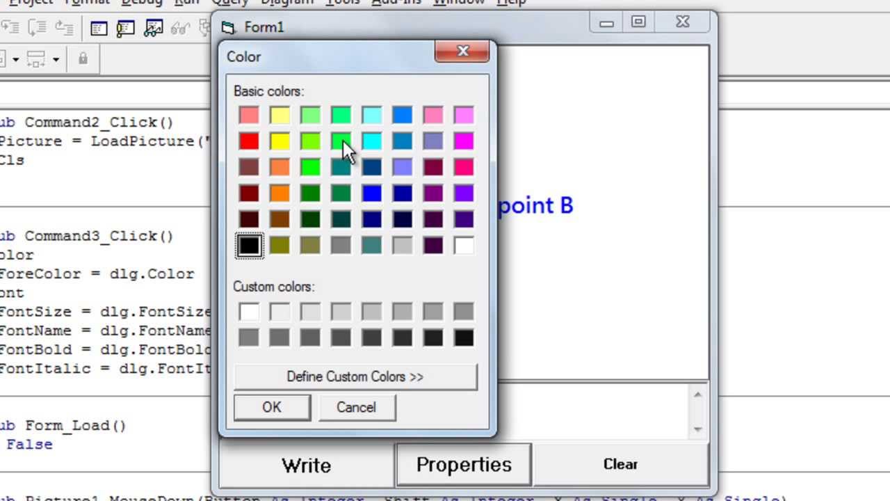 Writing text to a picture box in vb6 0