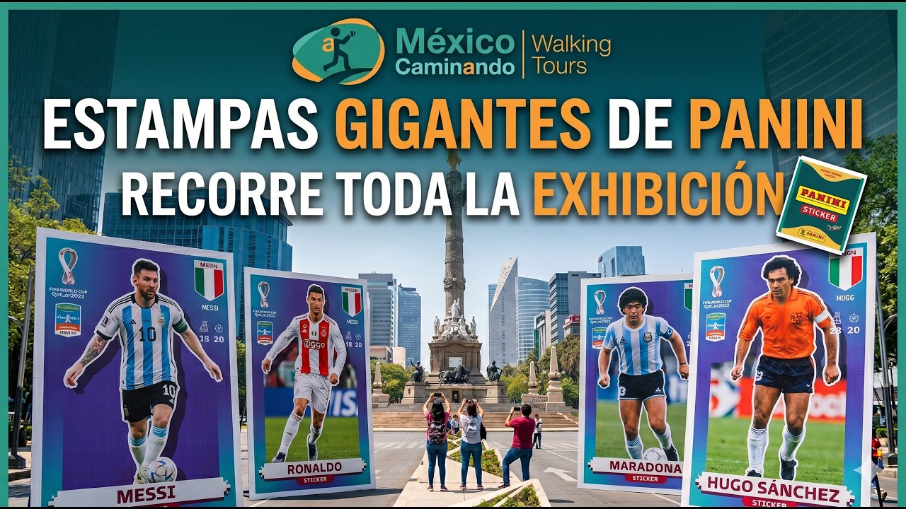 ¡ESTAMPAS GIGANTES en CDMX! ⚽️ Recorrido Panini Mundial 2026