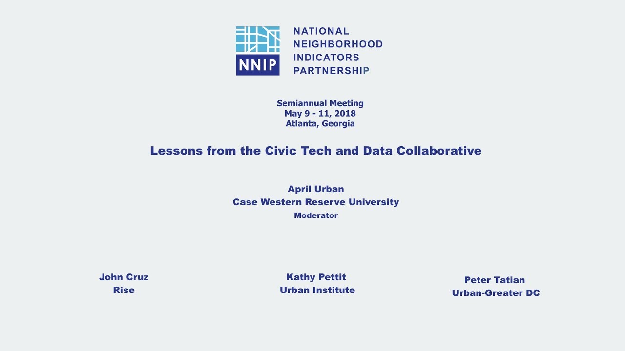 Lessons from the Civic Tech and Data Collaborative and Civic Switchboard