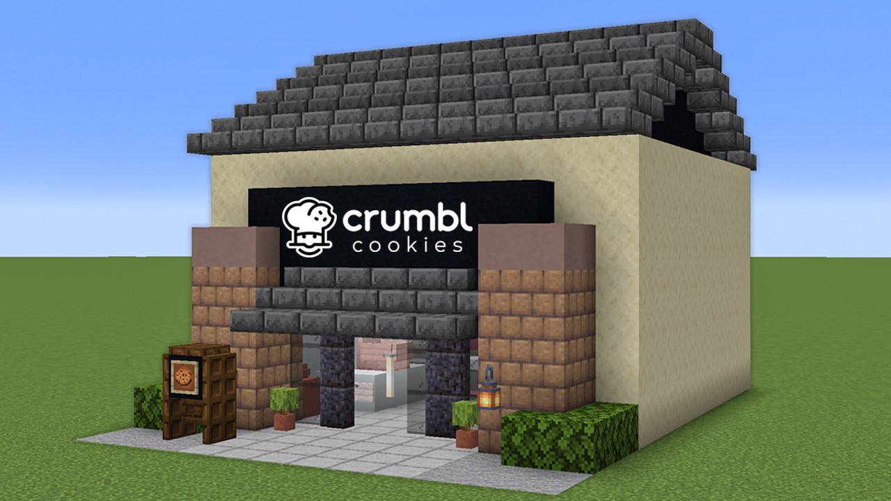 How To Make A Crumbl Cookies Store | Including Interior - Minecraft Builders