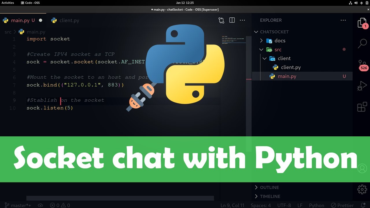 How to make Socket Chat with Python