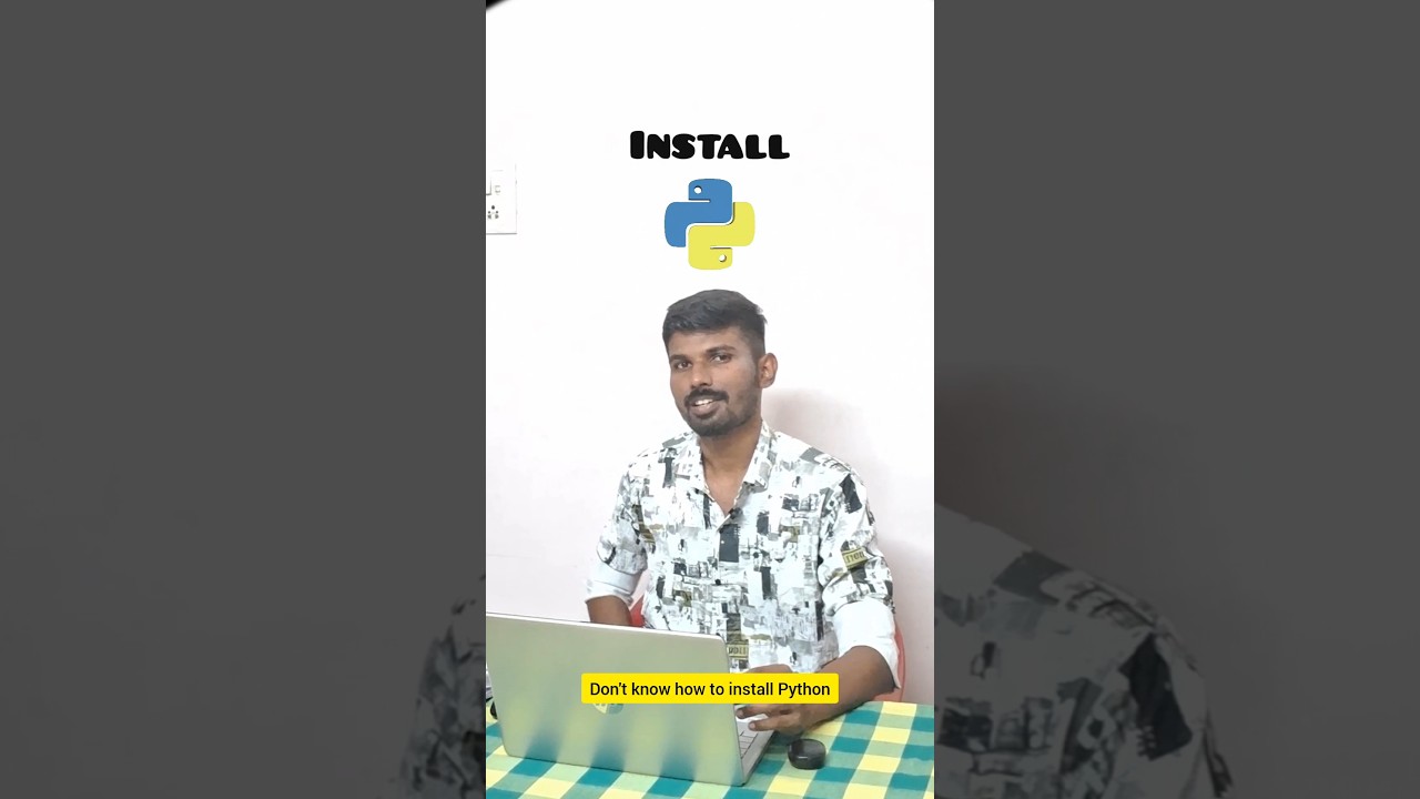 Python Tutorial for beginners in Tamil | #3 | install python #pythontutorial
