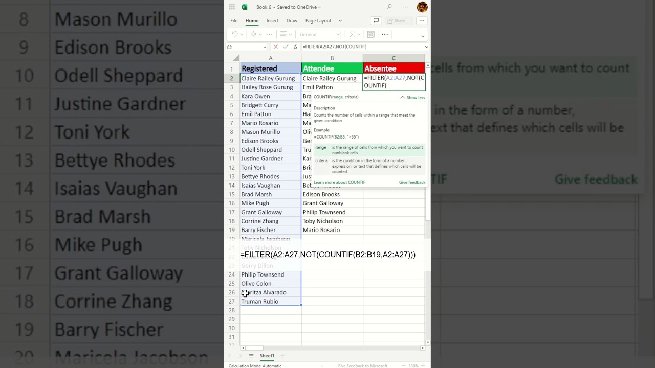 How to compare two lists to find missing values in excel - Excel Tips and Tricks