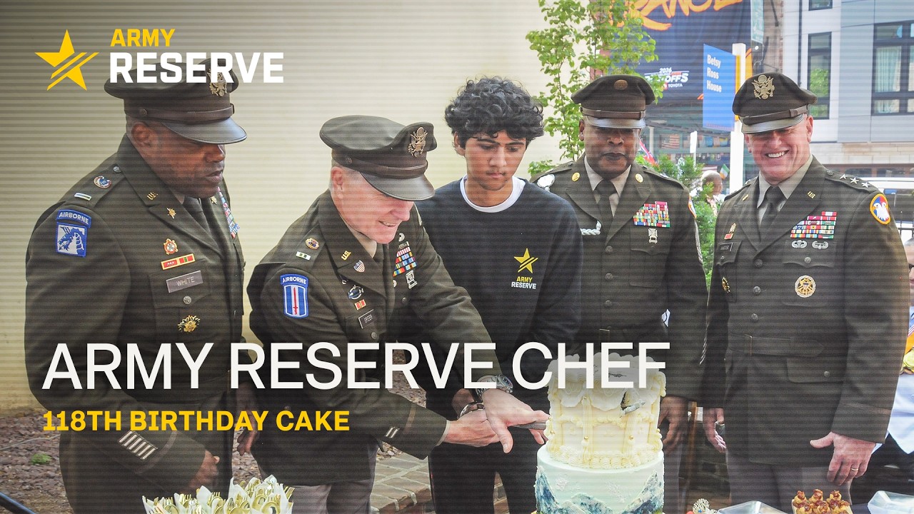 What does it take to make a cake for the Army Reserve's 118th Birthday?