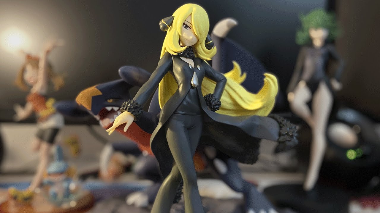 Pokemon Cynthia & Garchomp Kotobukiya ARTFX J Figure Unboxing