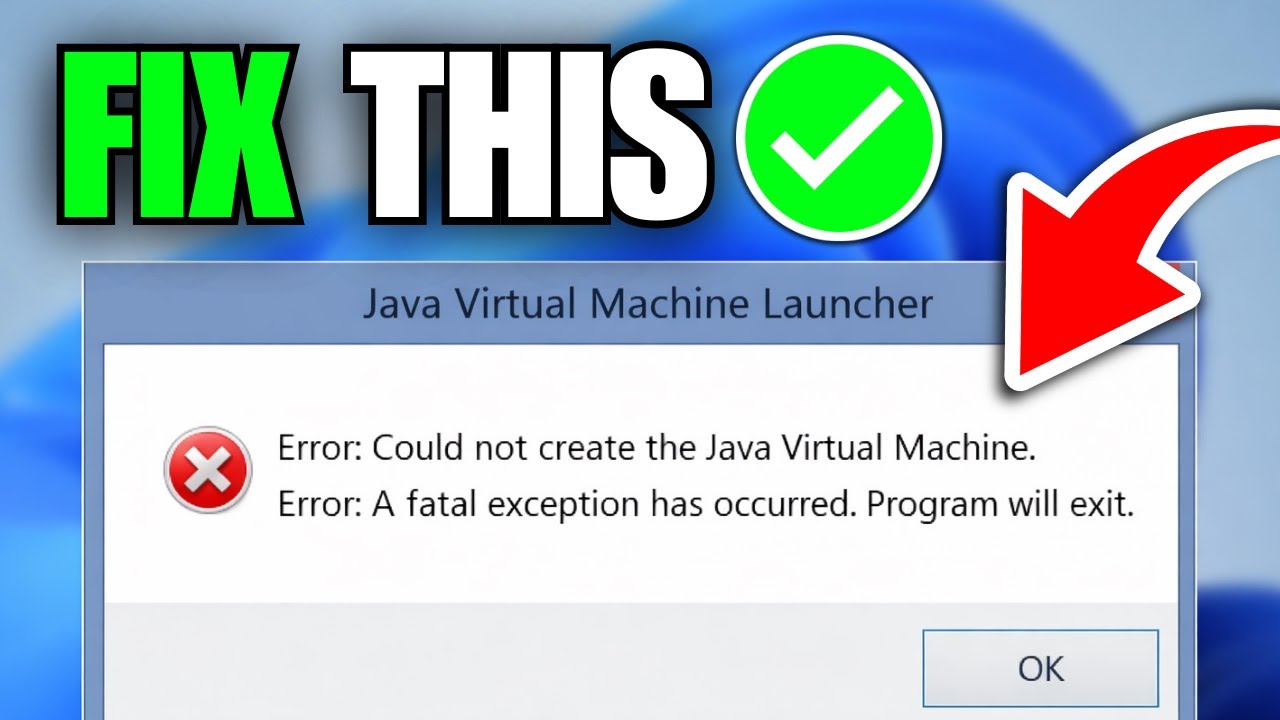 How To Fix Java Virtual Machine Launcher Error